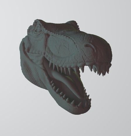 STL file Head of a Tyrannosaurus Rex 🦖 (OBJ)・3D printing model to ...