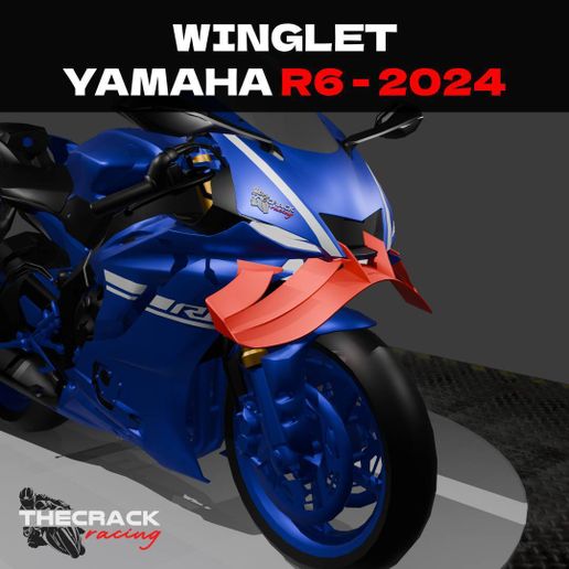 🏍️ Winglet - Spoiler YAMAHA R6 -2024・ 3D File for 3D printing・Cults
