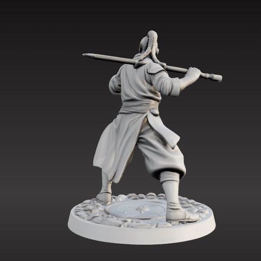 🎲 Martial Arts Human Monk in Combat Pose – Ultimate 3D Printable ...