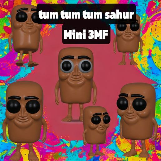 👽 tum tum tum tum sahur mimi 3mf・ 3MF File for 3D printing・Cults