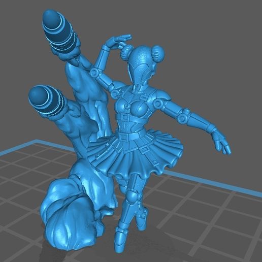 🎨 Art witch dancer・Free STL File for 3D printing・Cults