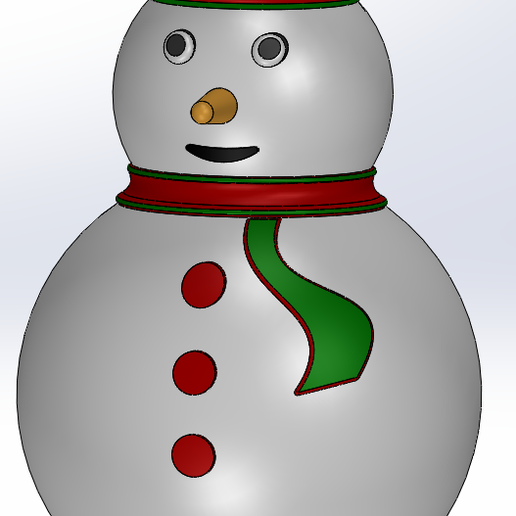Free STL file Snowman ☃️ ・3D printable design to download・Cults