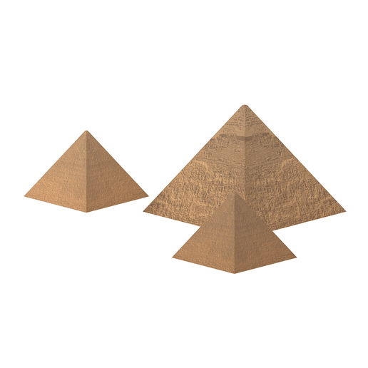 3D file Egyptian Pyramids and Desert 3d model 🏜️ ・3D print design to ...