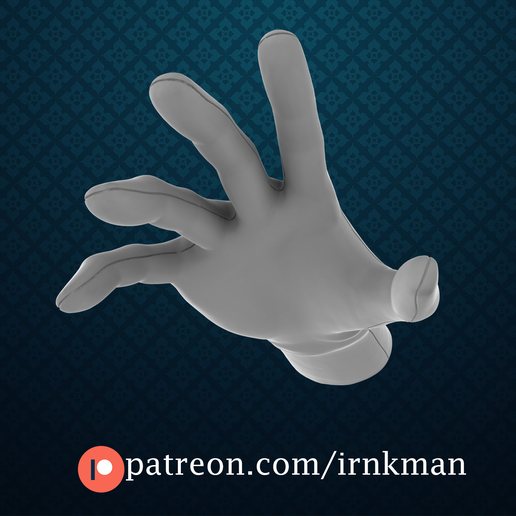Master Hand (Smash Bros)・Free STL File for ・Cults