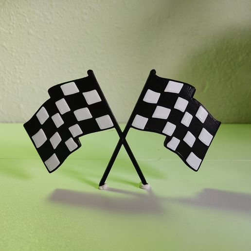 🖼️ Finish checkered Flag - Racing・Free STL File for ・Cults