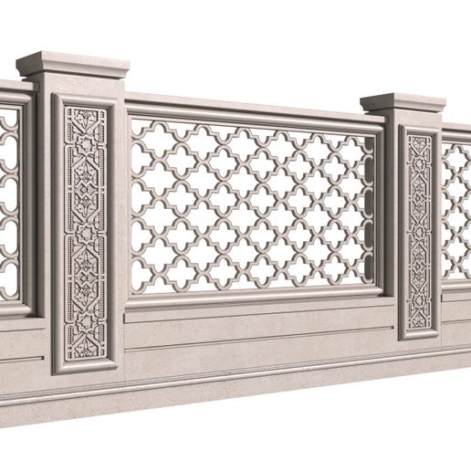 🤺 Fence in oriental style. Arabian Fence East・ STL File for 3D printing ...