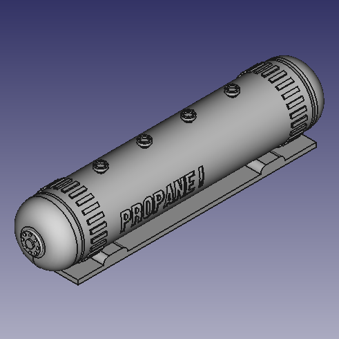 STL file INDUSTRIAL PROPANE BARREL FOR FUEL DIORAMA CONCEPT PROTOTYPE ⛽ ...