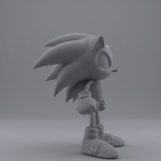 STL file sonic 🦸 ・3D print model to download・Cults