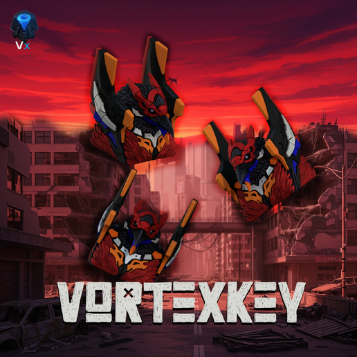 🐦 VortexKeys Raven Unit-02 Keycap・ STL File for 3D printing・Cults
