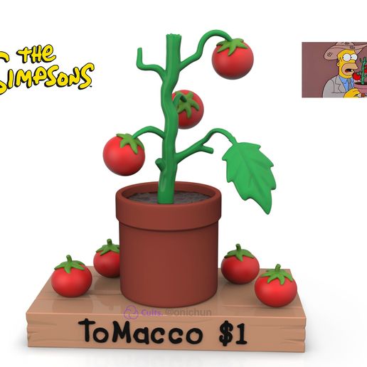 Archivo STL TOMACCO SIMPSONS 🆓 ・Objeto imprimible en 3D para descargar ...
