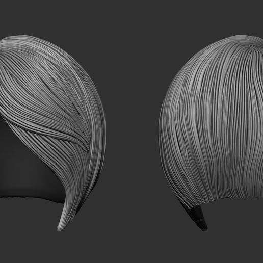 ♀️ 28 Female hair・ 3D File for 3D printing・Cults