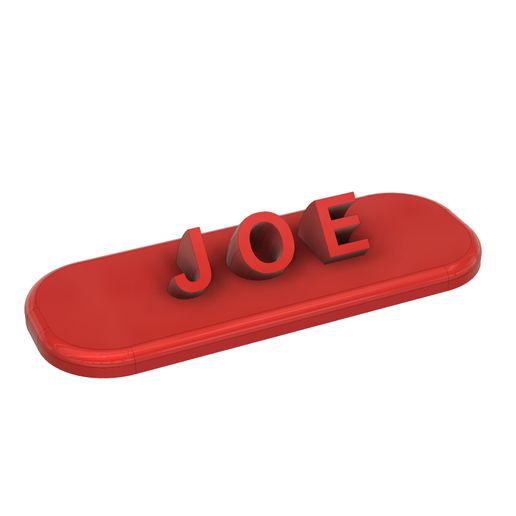 STL file Joe-Name tag 🎁 ・3D printing template to download・Cults