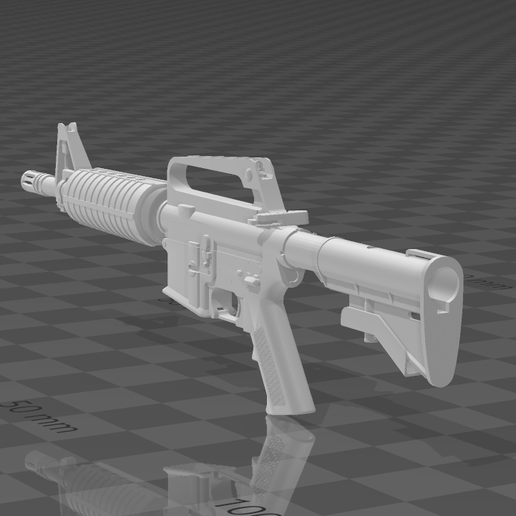 🎲 m4a1 colt commando・ STL File for 3D printing・Cults