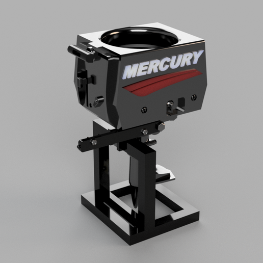 🧉 MATE MOTOR FUERA DE BORDA - LANCHA 15hp MERCURY・Archivo STL para ...