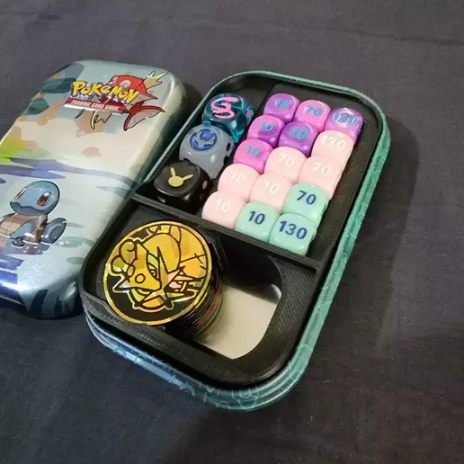 🐉 Pokemon Mini Tin Insert - Holds Dice, Coins, and VStar Token・ STL ...