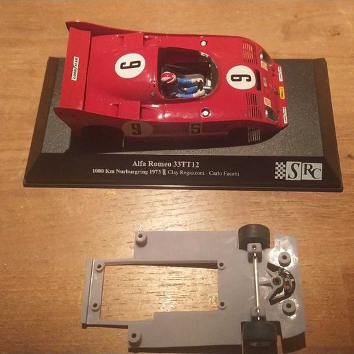 STL file Alfa Romeo 33TT12 Chassis 🚗 ・3D printing idea to download・Cults