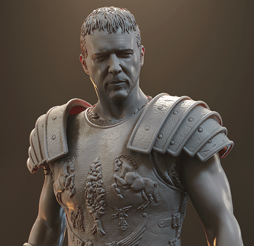 3D file Gladiator statue 👨 ・3D printing model to download・Cults