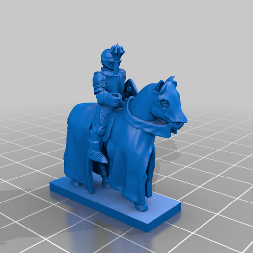 🗡️ Middle Ages - Generic Heavy Cavalry・Free 3D File for ・Cults