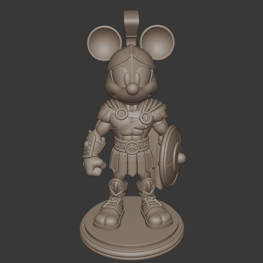 🐁 Gladiator Mickey Mouse – Fantasy Warrior 3D Print Model・ STL File for ...