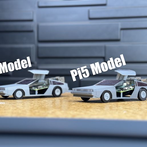 🔙 Back to the Future DeLorean Raspberry Pi 4 & 5 Case DIY Kit: 3D ...