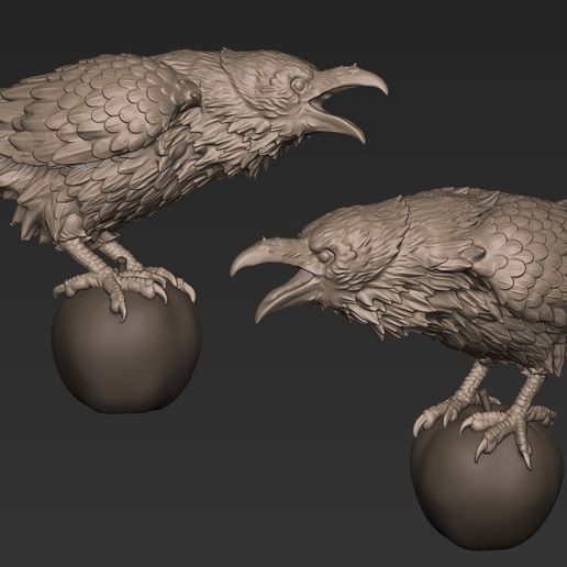 🐦 Raven・ STL File for 3D printing・Cults