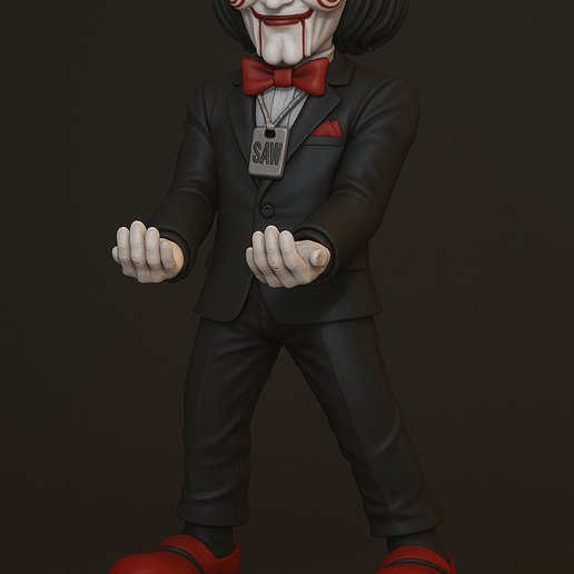 🕹️ scary game joystick holder Billy the Saw puppet・ STL File for 3D ...