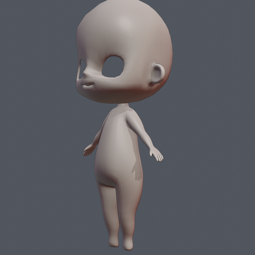 🗿 Chibi Base Mesh・ STL File for 3D printing・Cults