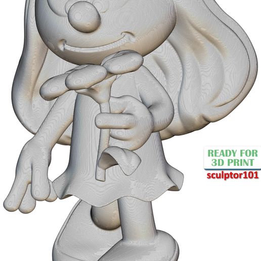 🎨 The Smurfs 3D Model - Smurfette fan art printable model・ 3D File for ...