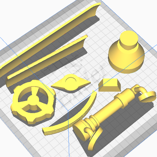 STL file Genshin Impact - Freminet Accessories 🎭 ・Design to download ...