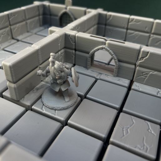 💜 Modular Grid Dungeon: The Classic・ 3D File for 3D printing・Cults