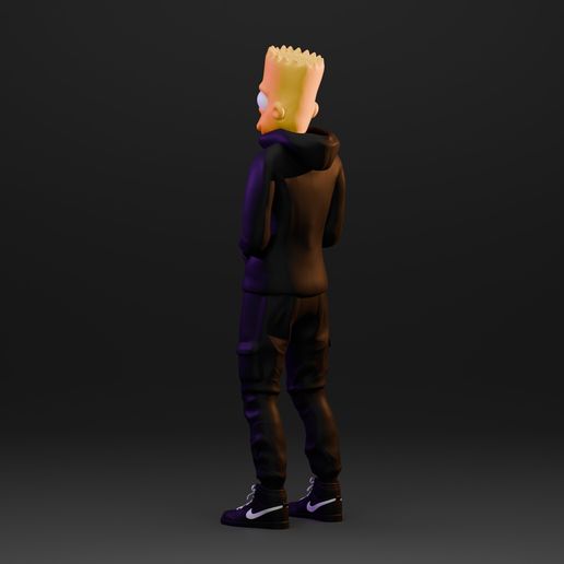 👾 Bart simpson Urban Vibes Oldschool multiparts・ STL File for 3D ...