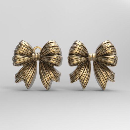 🎀 christmastree ribbon bow decor・ STL File for 3D printing and CNC ...