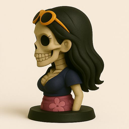 💀 Nico Robin Skull Bust・ STL File for 3D printing・Cults