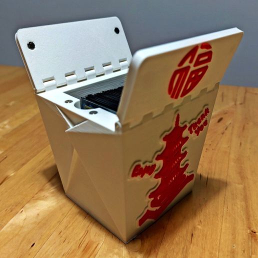 🥡Deckbox Chinese Takeout Box 🥡・ 3D File for 3D printing・Cults