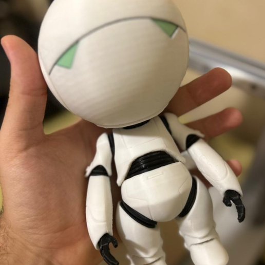 🤖 Marvin the Paranoid Android・ STL File for 3D printing・Cults