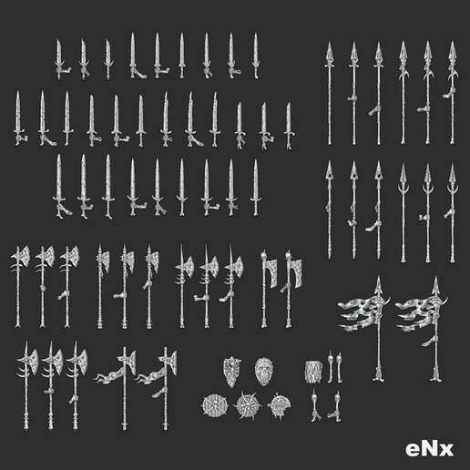 3D file Fantasy Weapons Pack - Undead and ghouls - (70 different ...