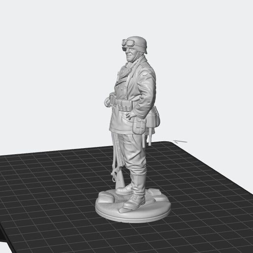 🫡 German WWII Winter Soldier STL Figure - 1/16 Scale - World War II ...