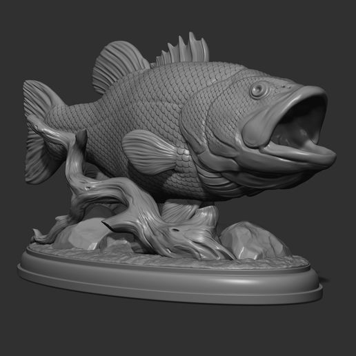 🐠 Largemouth bass・ STL File for ・Cults