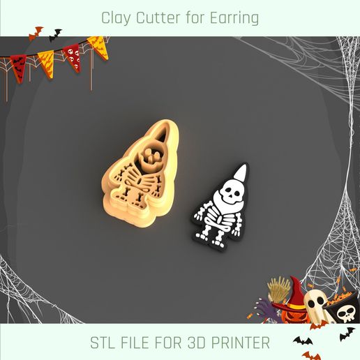 💀 Gnome Skeleton・ 3D File for 3D printing・Cults