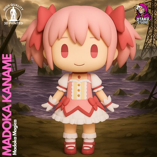 🎨 Chibi Madoka Kaname - Puella Magi Madoka Magica Fan Art 3D Model・ STL ...