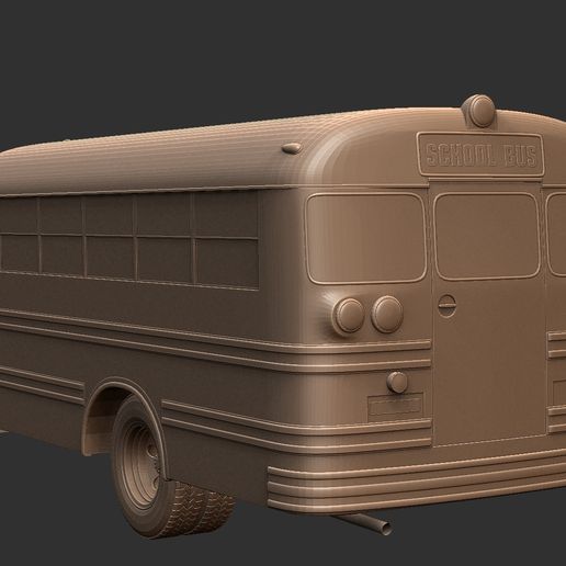 🚙 1956 Chevrolet 4500 School Bus - Vintage American Classic 3D Print ...