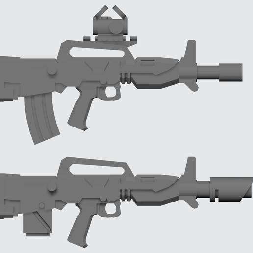 ⚔ 28mm EFF M72A1 with lasgun pattern・Free 3D File for 3D printing・Cults