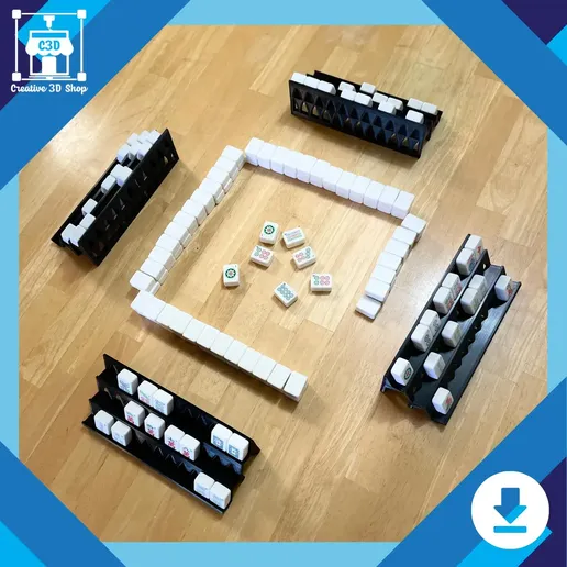 🀄 Mahjong Tile Holder STL File – 3D Printable Game Organizer for ...