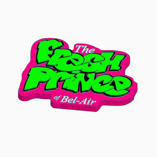 🤴 THE FRESH PRINCE OF BEL-AIR Logo Display by MANIACMANCAVE3D・ STL File ...