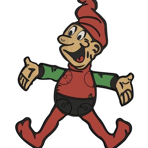 🎄 Christmas elf jumping jack pixie・ 3MF File for 3D printing and CNC ...