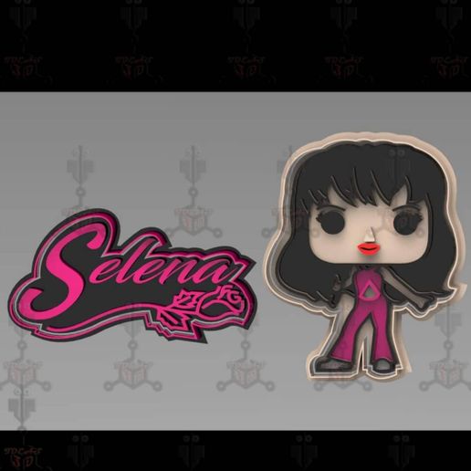 CUTTER SET PLUS MARKER SELENA QUINTANILLA・Free STL File for ・Cults