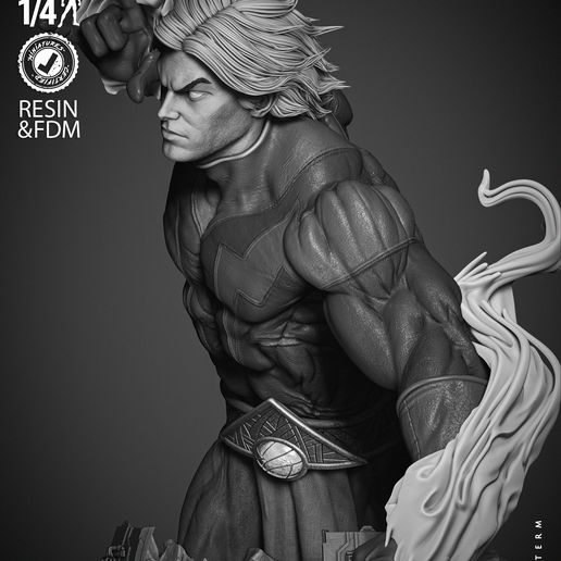 3D file WICKED MARVEL ADAM WARLOCK BUST : TESTED AND READY FOR 3D ...