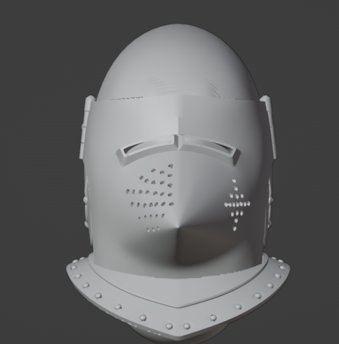 💀 Hound Skull Medieval Helmet | High Detail・ STL File for ・Cults