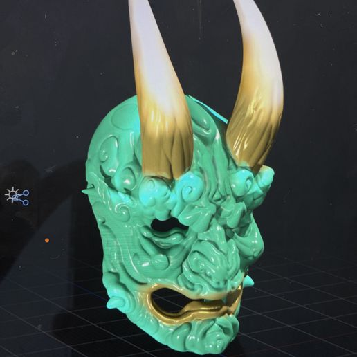 🇯🇵 Oni mask・Free STL File for 3D printing・Cults