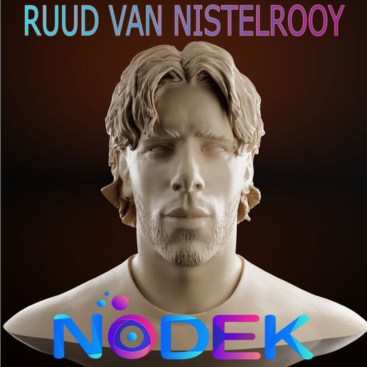👤 Bust of Ruud van Nistelrooy - The Area Predator in 3D・ STL File for ...